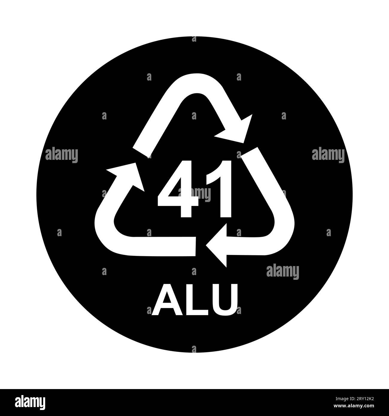 Metals symbol, ecology recycling sign isolated on white background ...