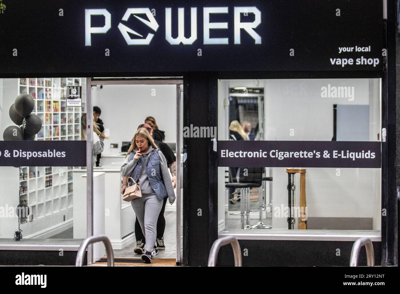 Power vape shop, in Fishergate, Preston, UK Stock Photo - Alamy