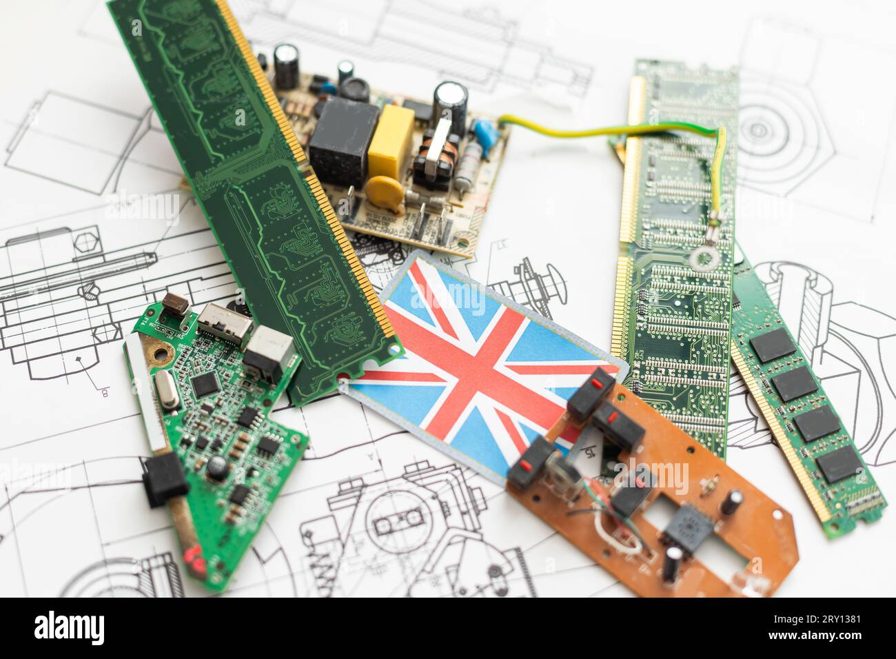 High tech. Made in Great Britain Stock Photo - Alamy
