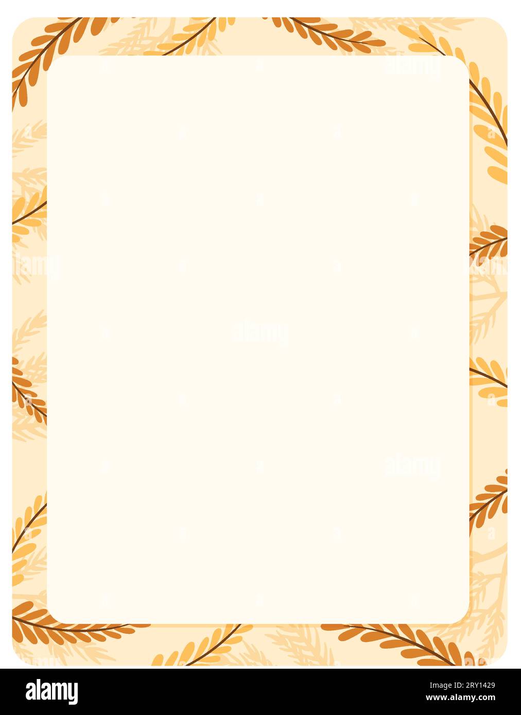 A vector cartoon illustration of an A-frame border template background ...