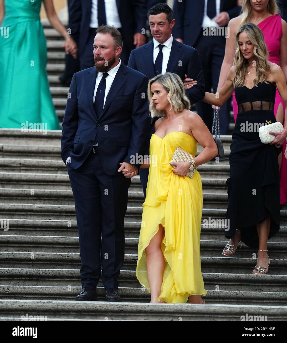 Team Europe's Shane Lowry and his wife Wendy at the Spanish Steps of ...