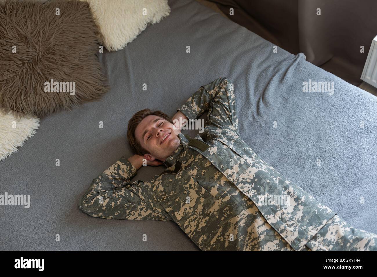 Soldier lying in the bed hi-res stock photography and images - Alamy