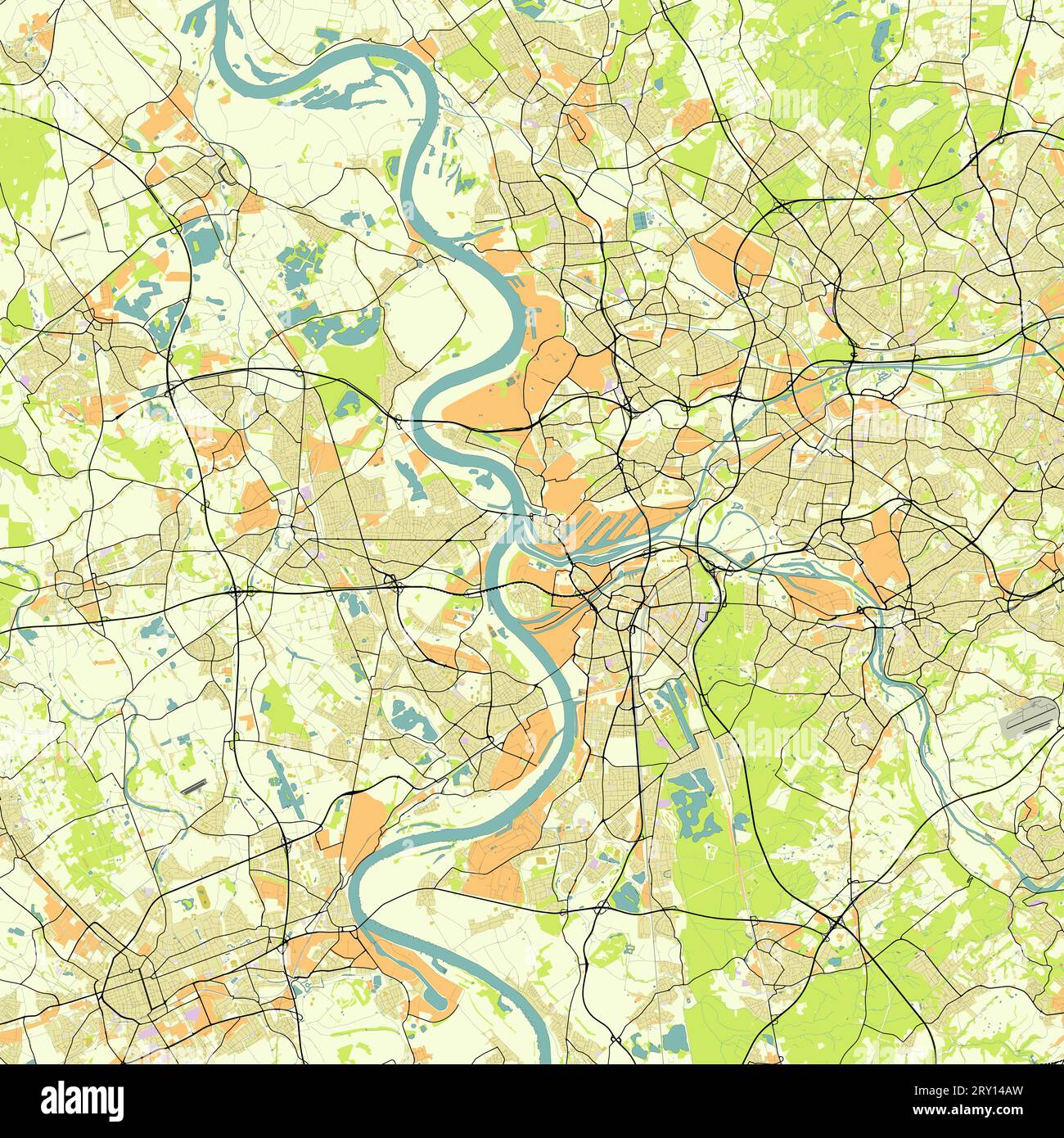 Map of duisburg hi-res stock photography and images - Alamy