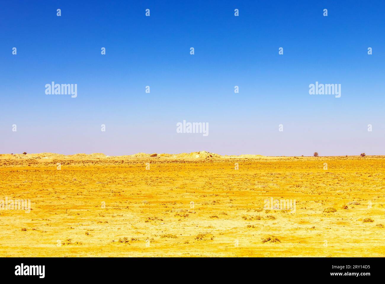 Vast Desolation: Medenine's Desert Landscape in Southern Tunisia Stock ...