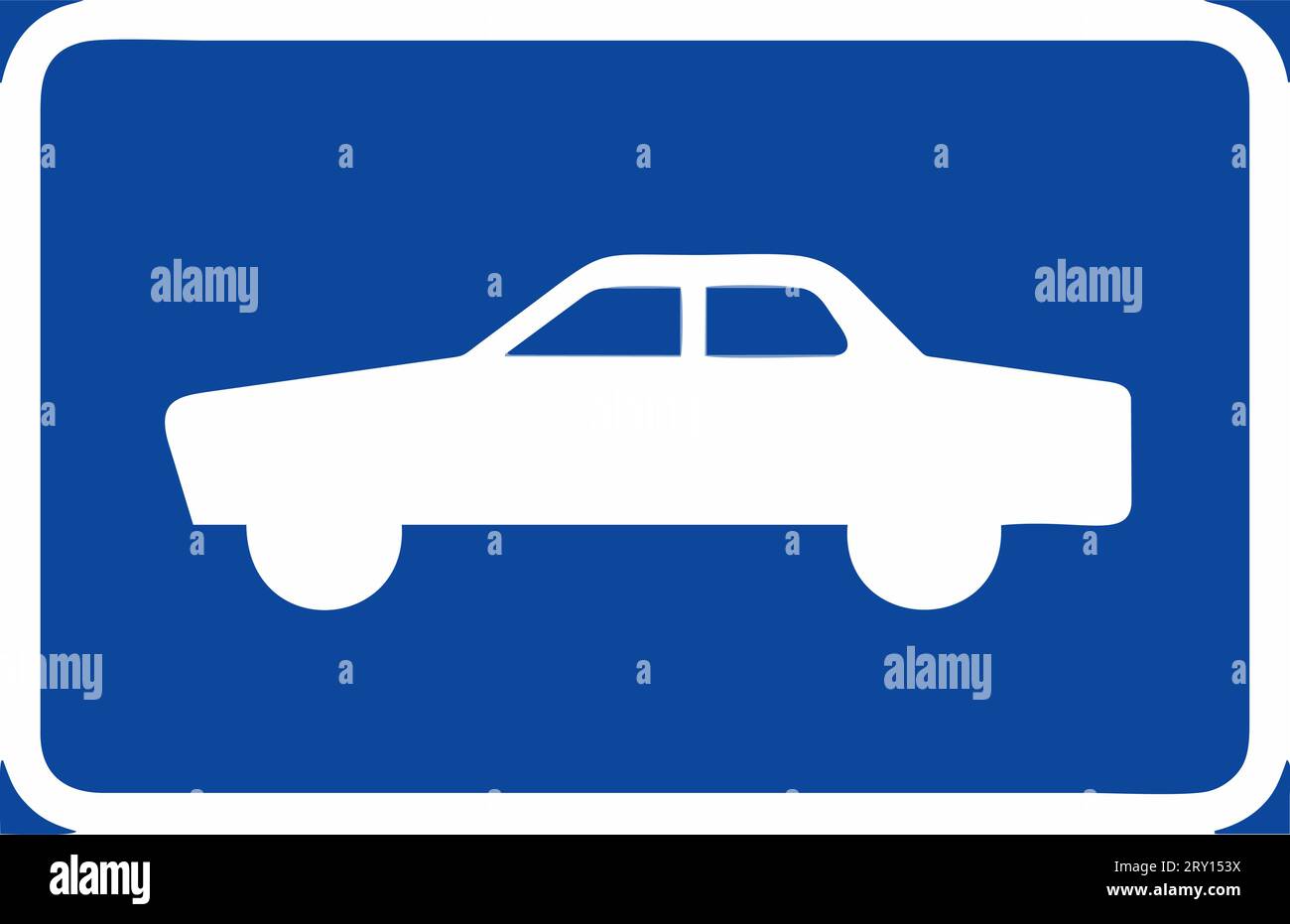 Symbol plate for specified vehicle or road user category (car ...