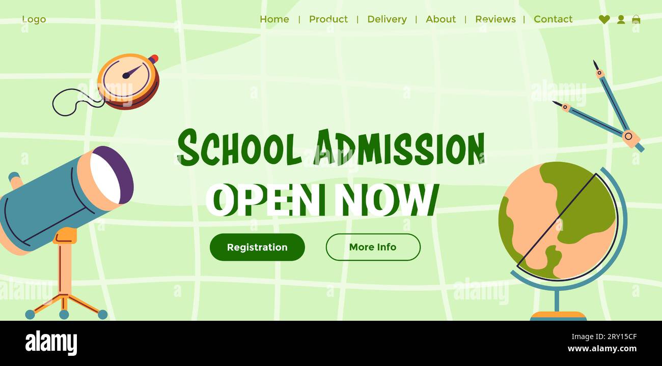 School admission flyer hi-res stock photography and images - Alamy