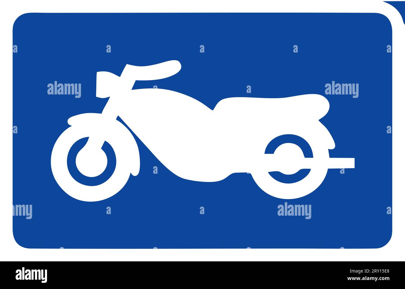 Symbol plate for specified vehicle or road user category (motorbike ...