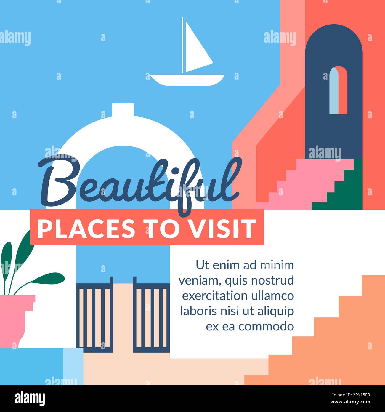 Tourist travel agency brochure Stock Vector Images - Alamy