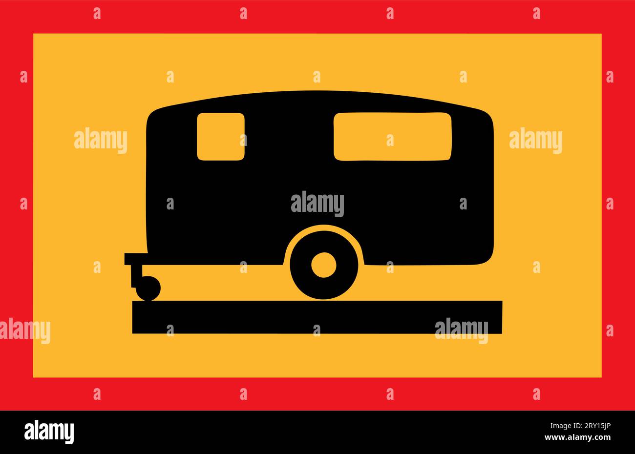 Symbol plate for specified vehicle or road user category (caravan ...