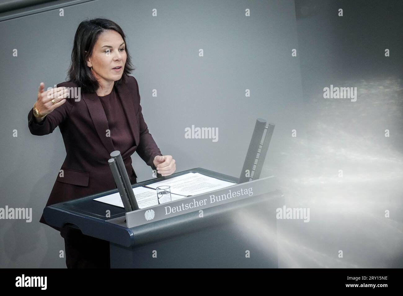 28 September 2023, Berlin: Annalena Baerbock (Bündnis 90/Die Grünen ...