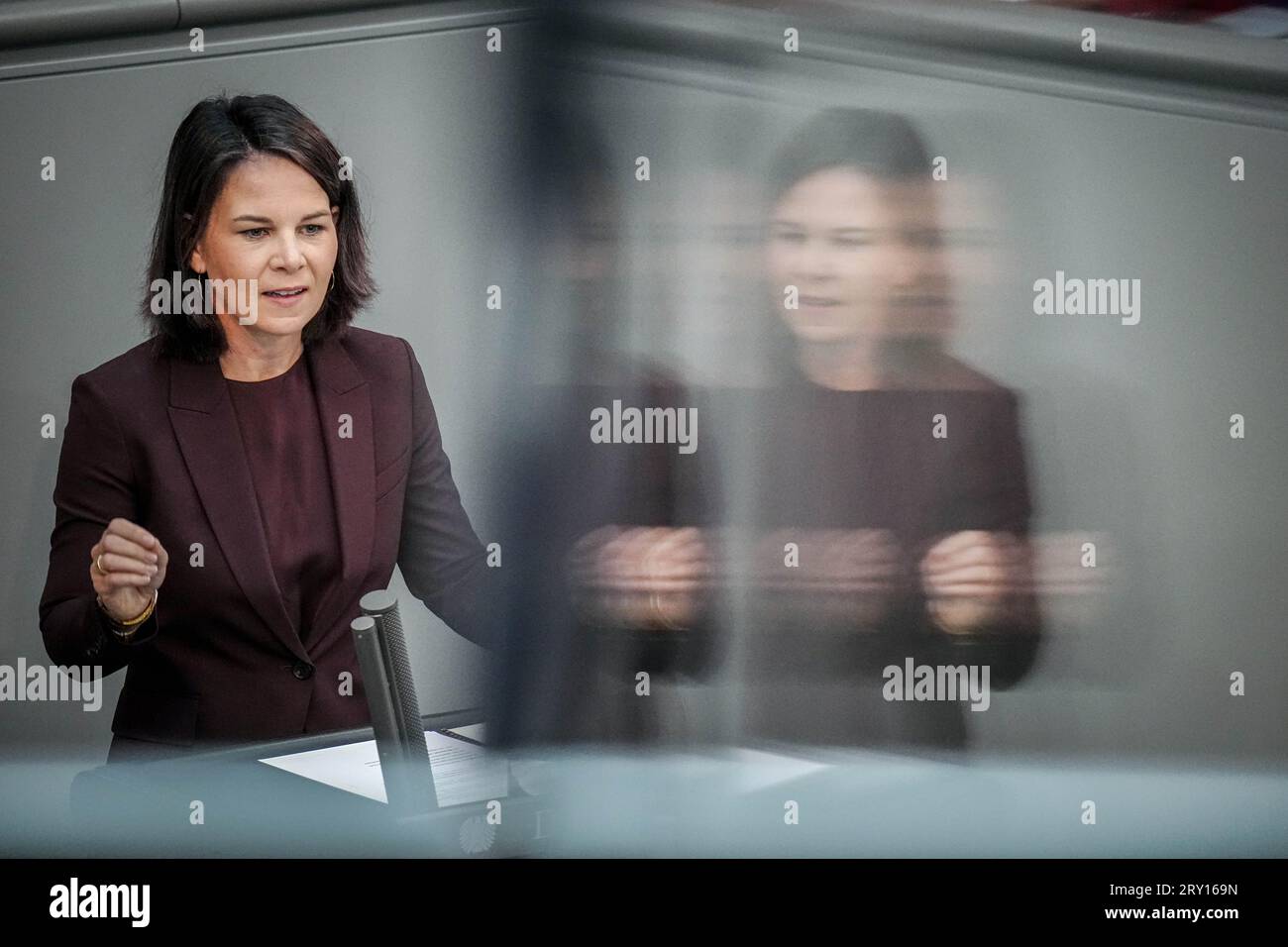 28 September 2023, Berlin: Annalena Baerbock (Bündnis 90/Die Grünen ...