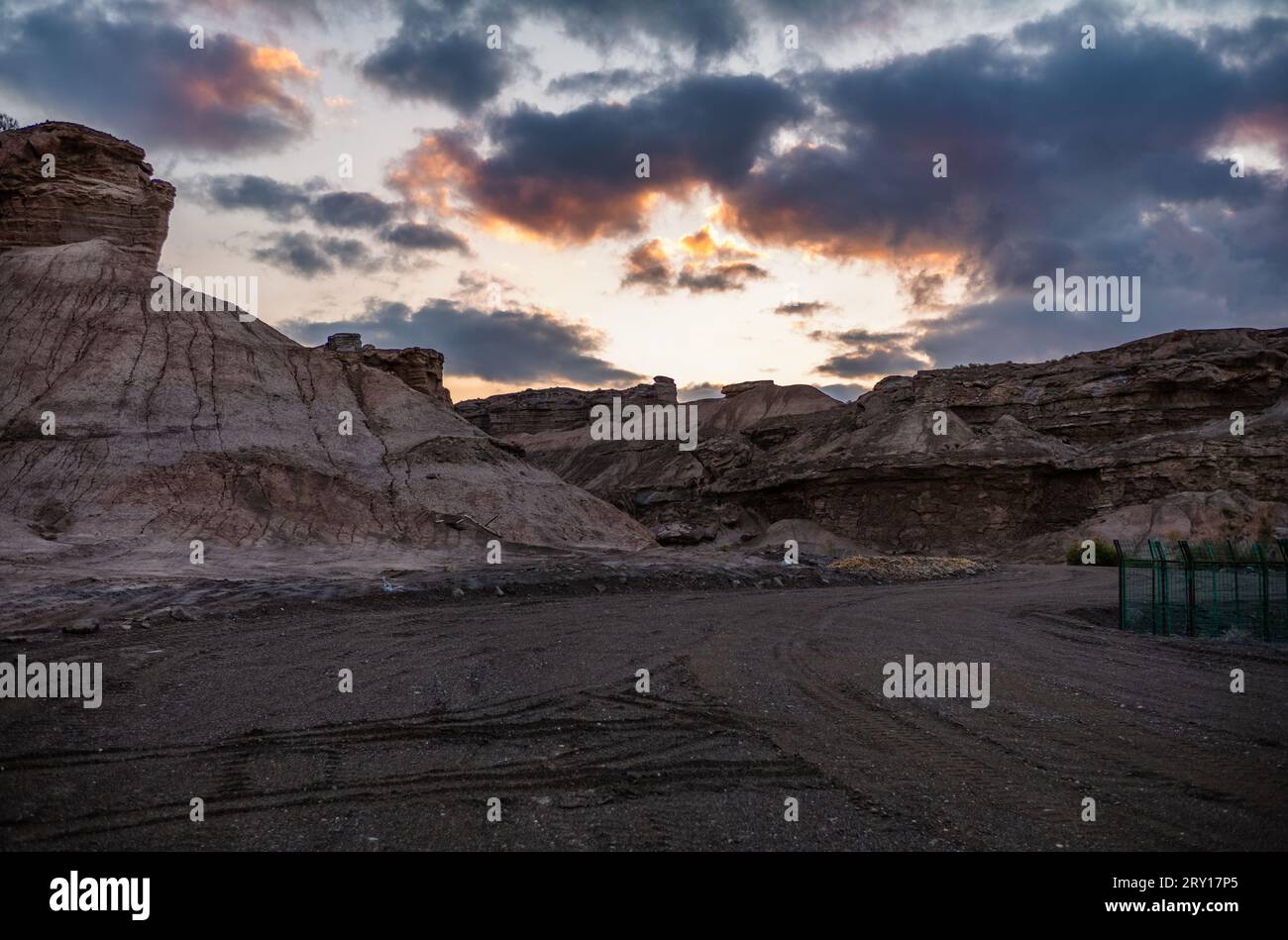 The Desolate Yadan Landform in Xinjiang, Western China Stock Photo - Alamy