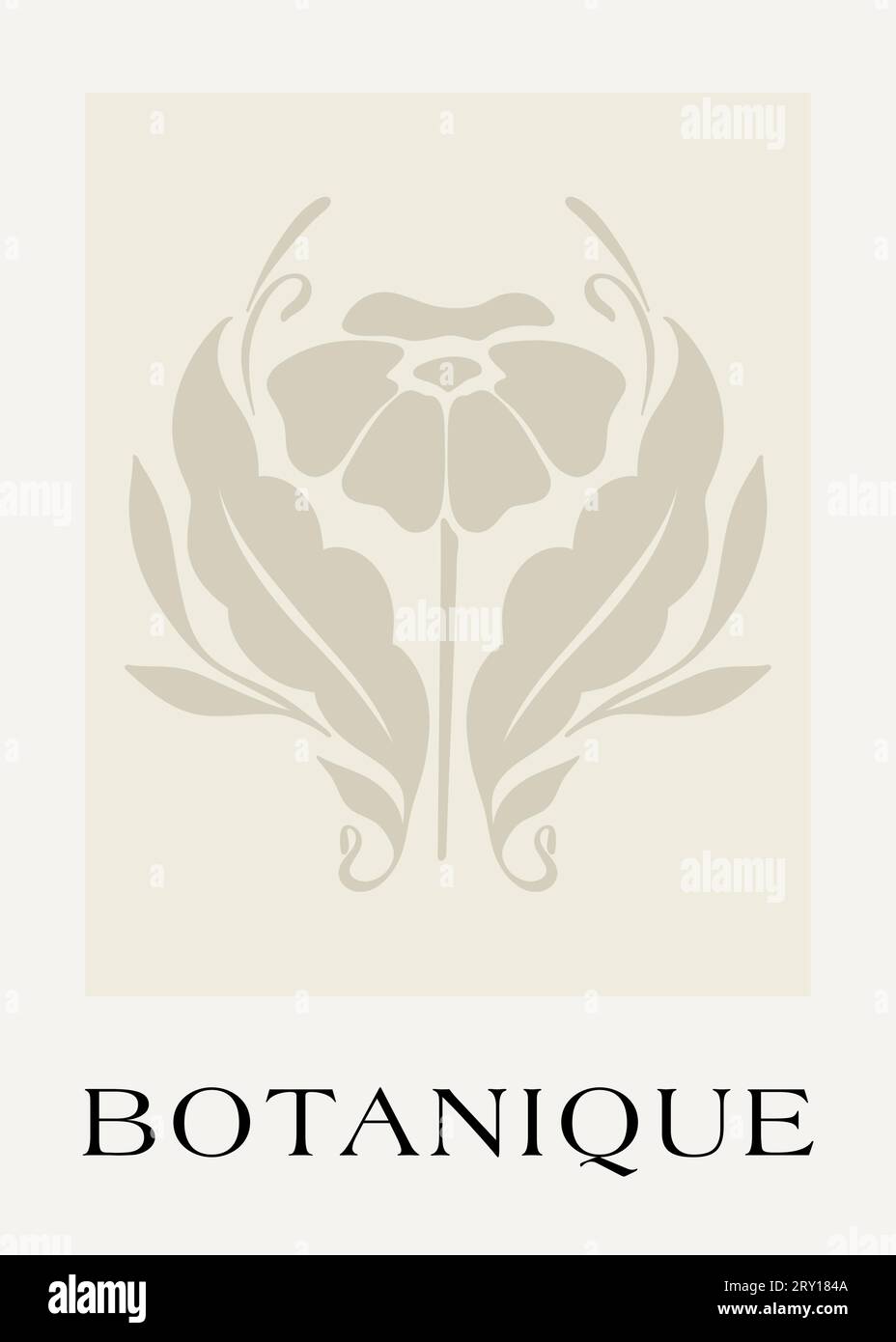 Abstract floral vector illustration. Flower poster concept template ...