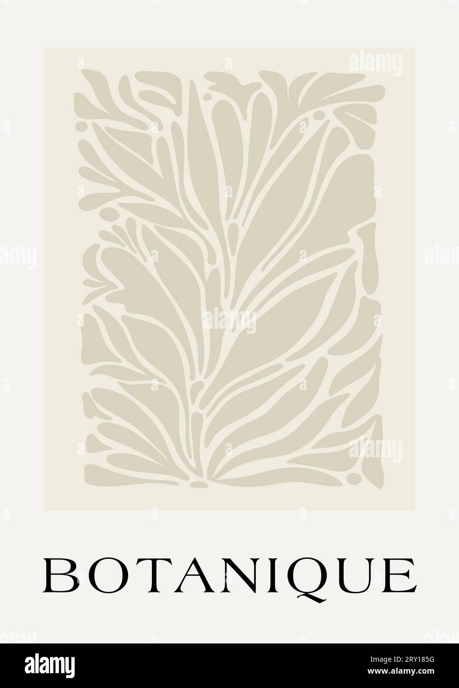 Abstract floral vector illustration. Flower poster concept template ...