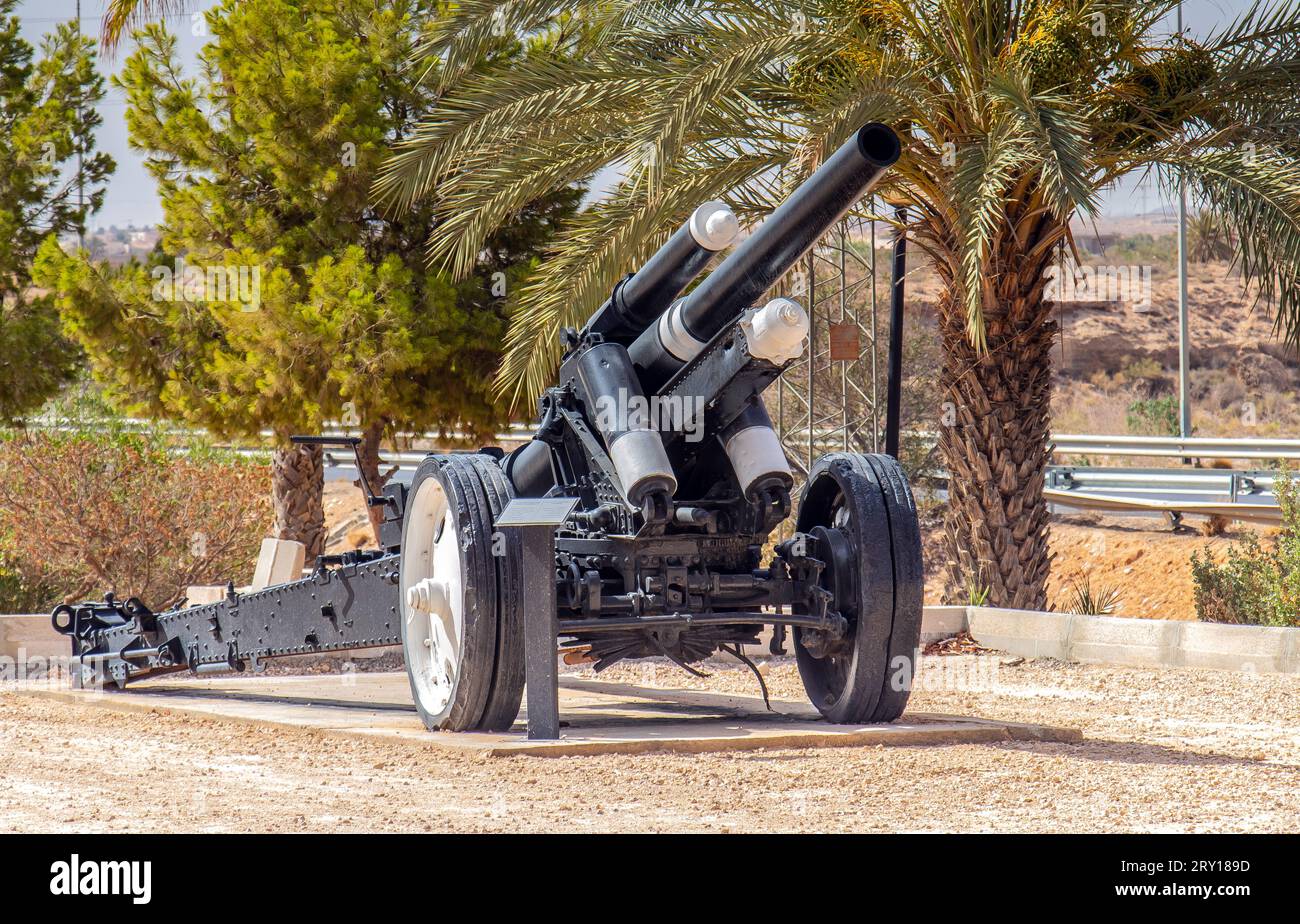 Canon from Mareth Line Military Museum, Mareth, Tunisia Stock Photo - Alamy