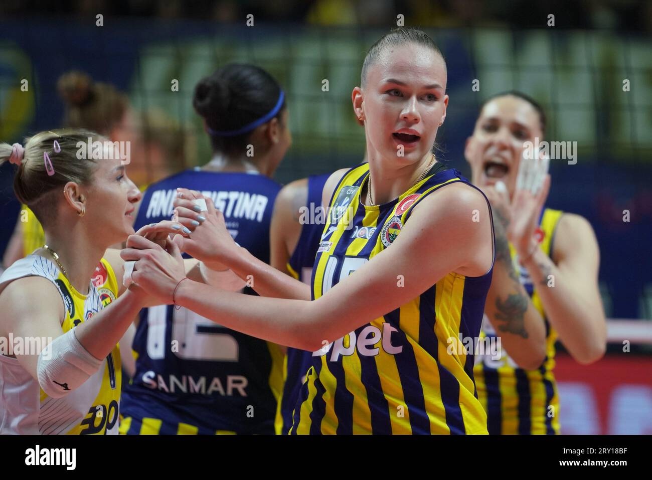 ISTANBUL, TURKIYE - MARCH 16, 2023: Arina Fedorovtseva in Fenerbahce ...