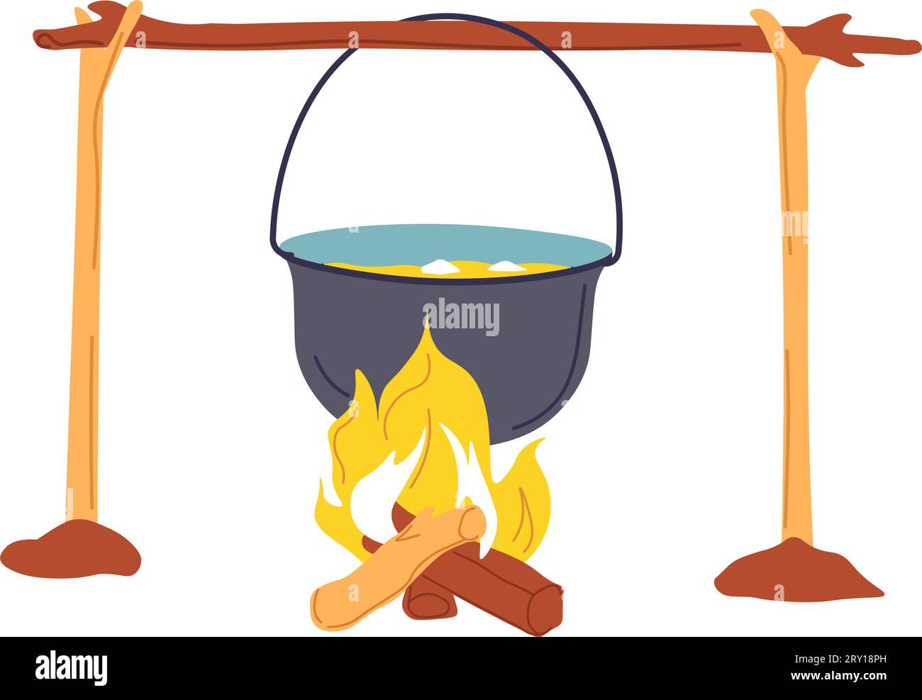 Fire burn on mountain Cut Out Stock Images & Pictures - Alamy