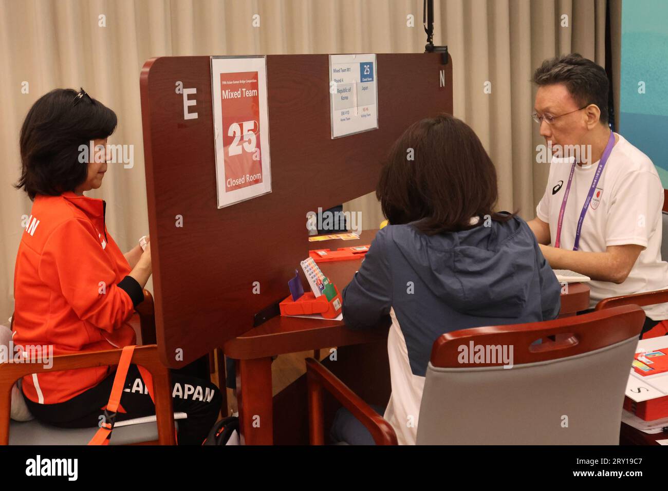 (L to R) Makiko Sato (JPN), Tadashi Teramoto (JPN), SEPTEMBER 27, 2023 ...
