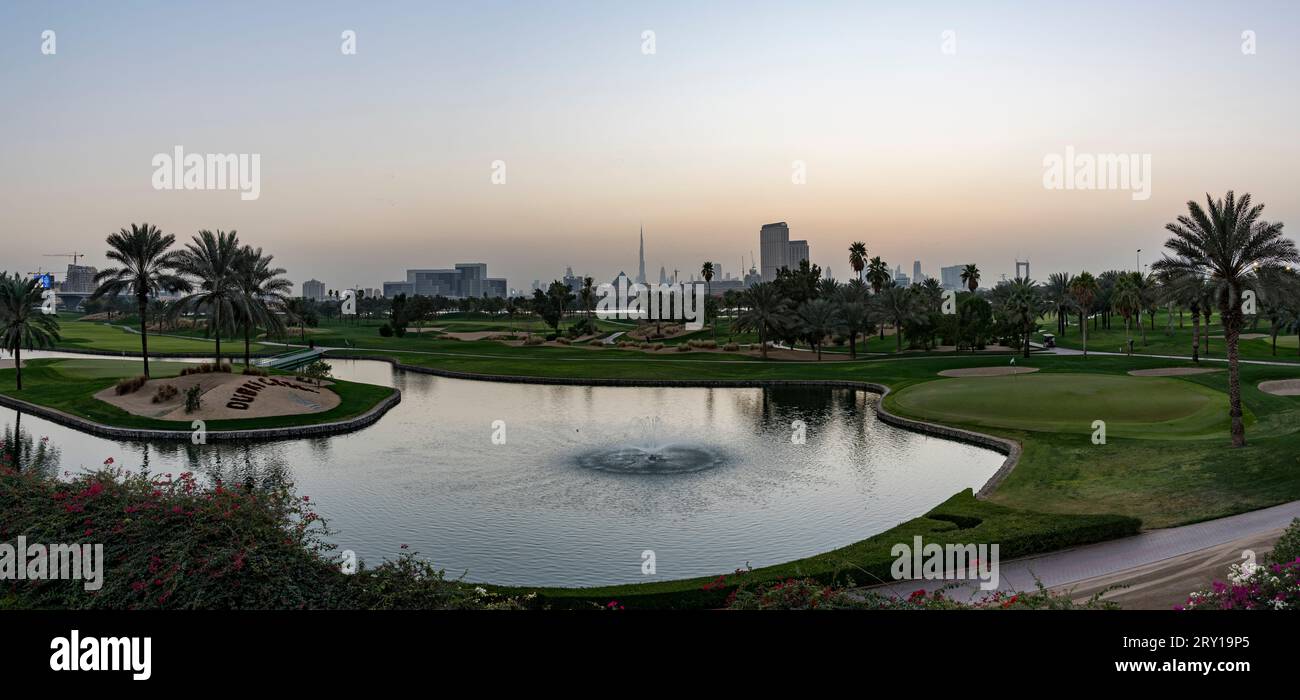 Dubai, United Arab Emirates, January 28th, 2017. Dubai Creek Golf in ...