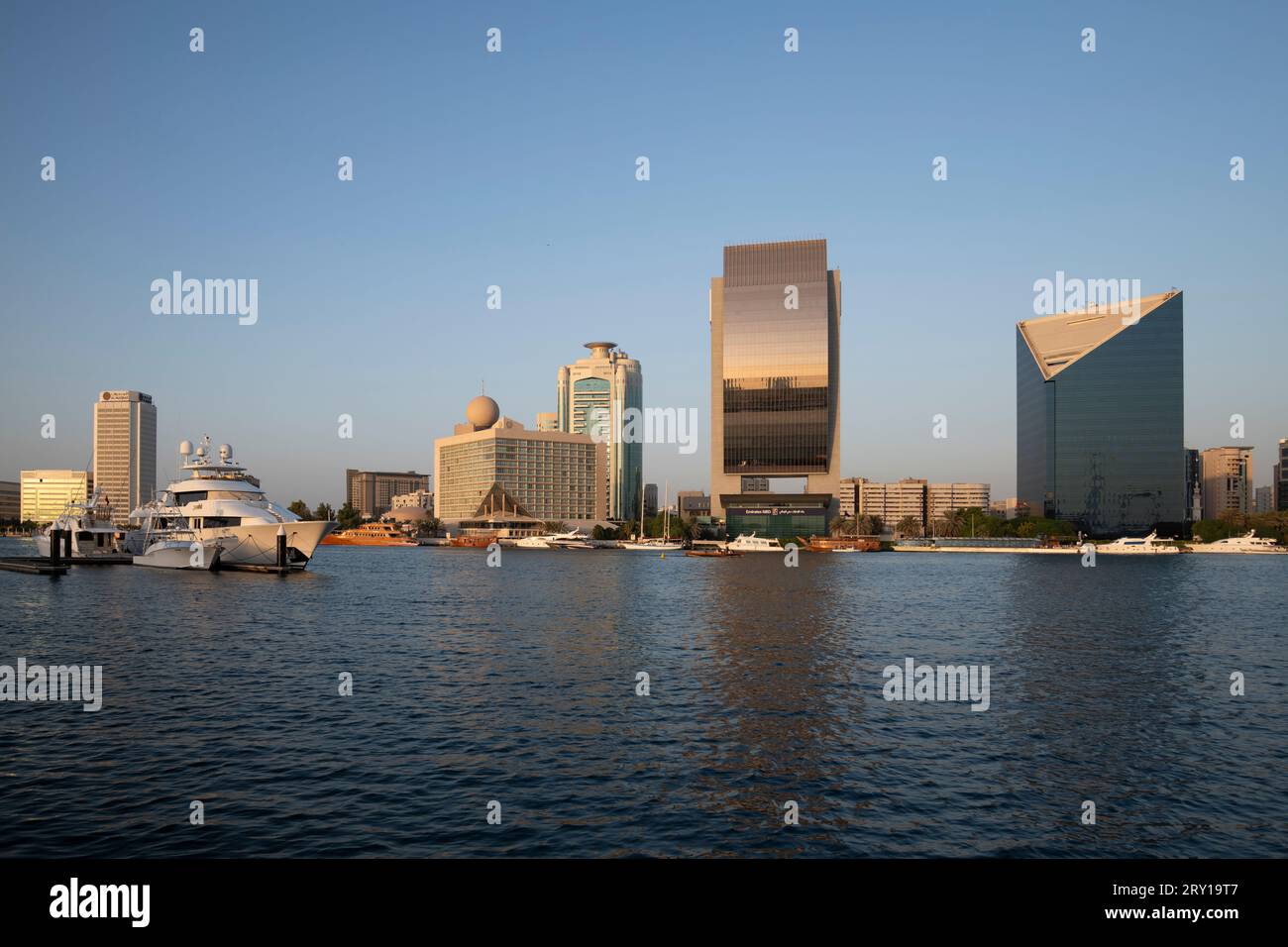 Dubai, United Arab Emirates, October 26th, 2017. Emirates NBD Tower and ...