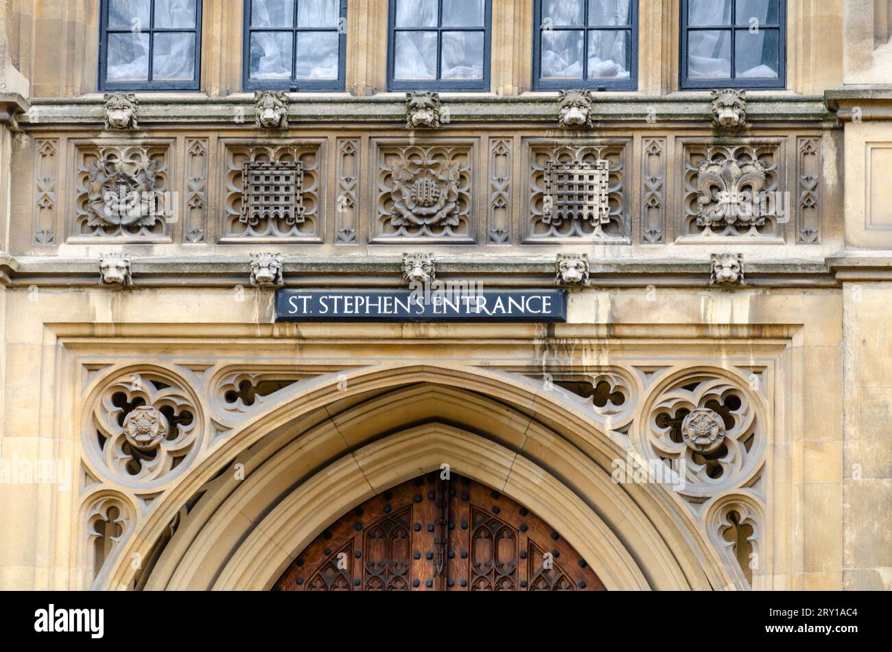 St Stephen's Entrance, public entrance of the House of Commons. Palace ...