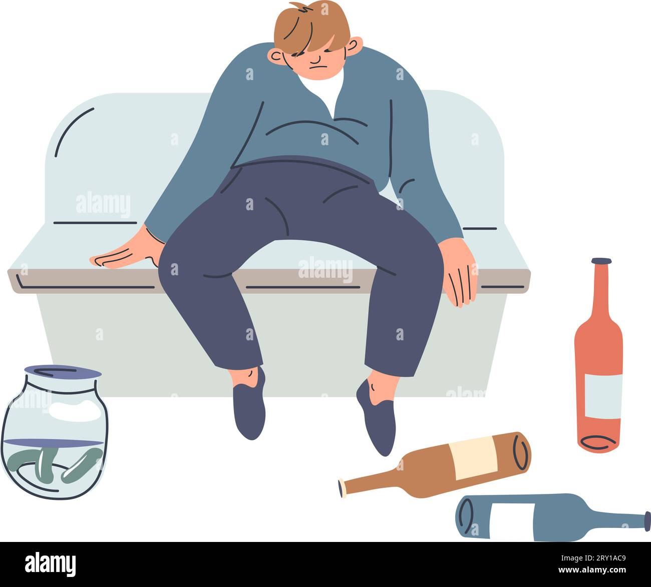 Lonely sofa Stock Vector Images - Alamy