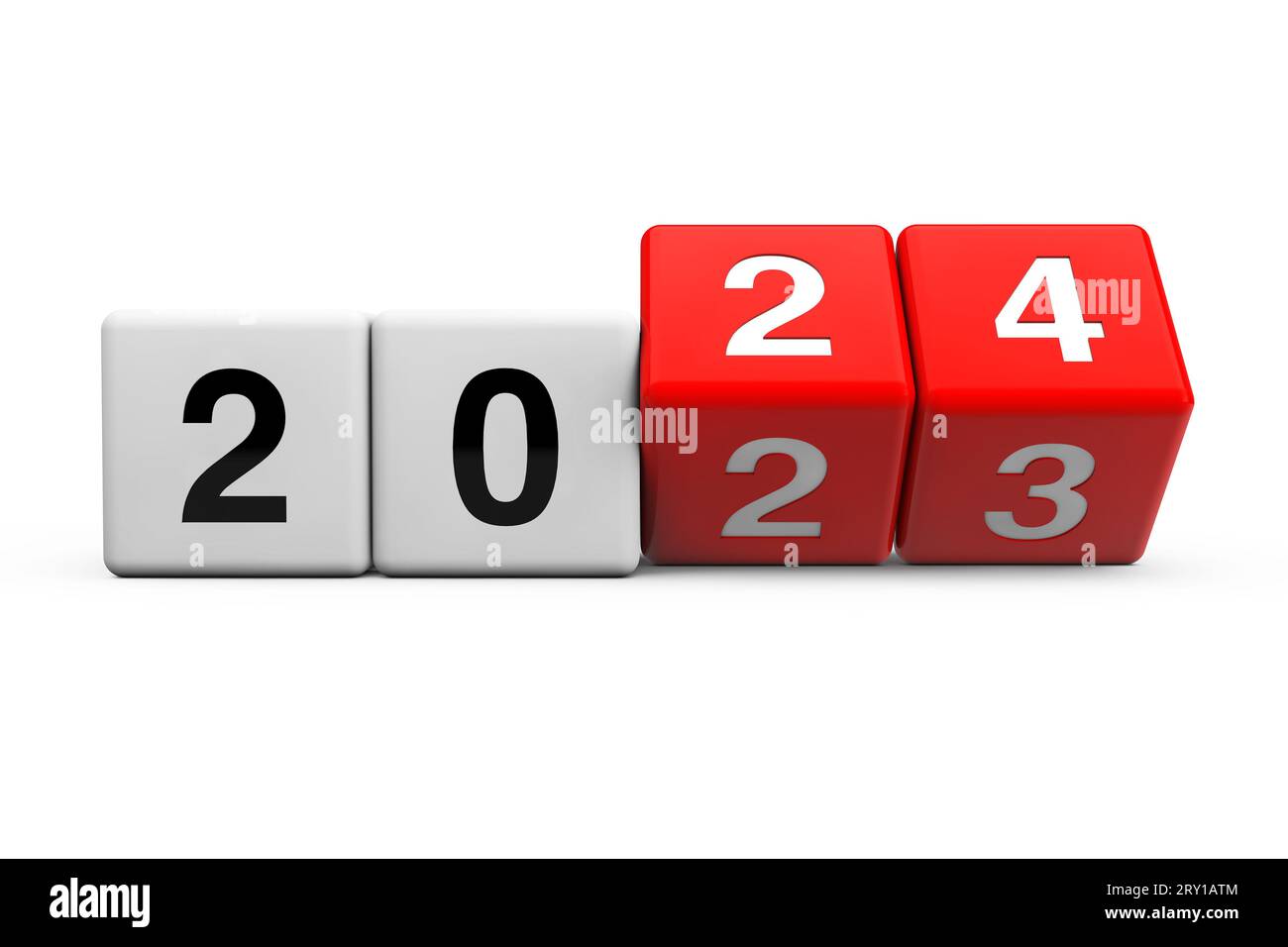 Blocks with the transition from year 2023 to 2024 on a white background ... Blocks with the transition from year 2023 to 2024 on a white background ...