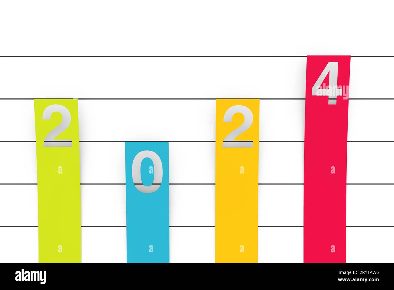 Colour Column Flat Graph Chart Infographics Paper Elements with 2020 ...