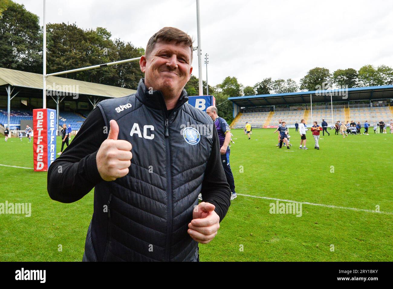 Halifax, England - 24th September 2023 Allan Coleman Head Coach of ...