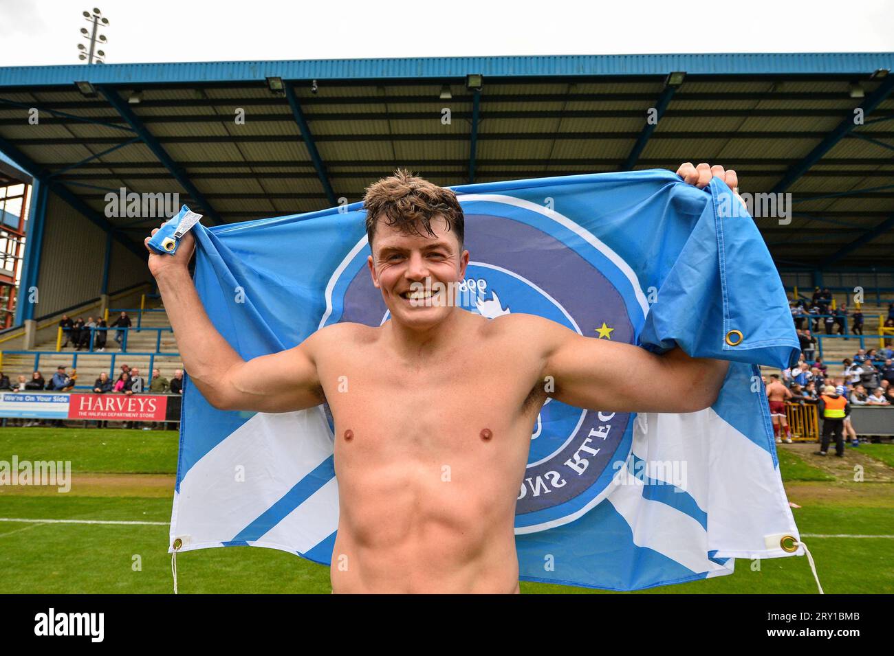 Halifax, England - 24th September 2023 Rhodri Lloyd of Swinton Lions ...