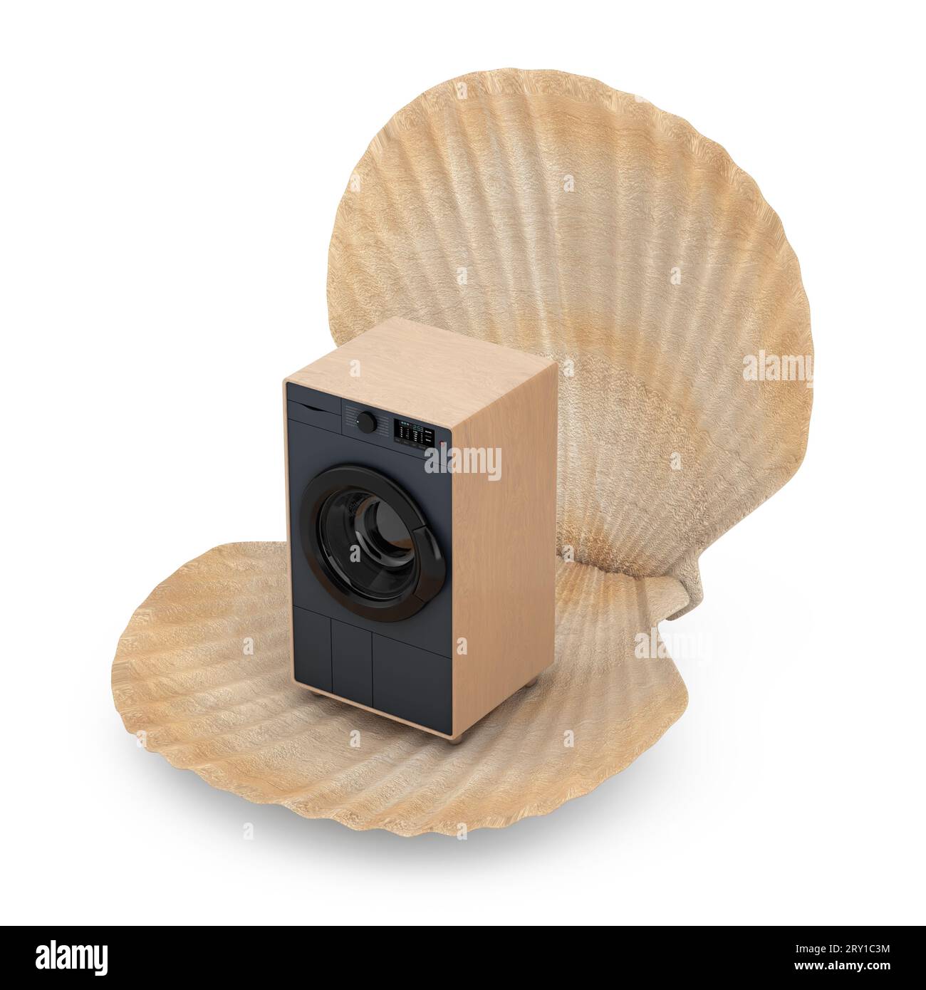 Abstract Modern Fashion Elegant Wooden Washing Machine in Beauty ...