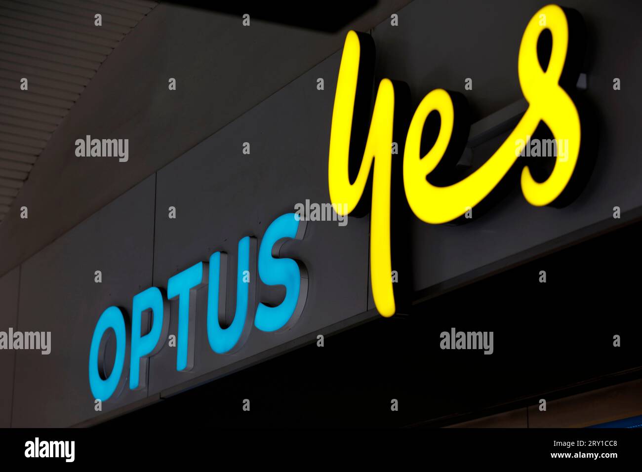 An Optus signage is seen in Melbourne, Thursday, September 28, 2023 ...
