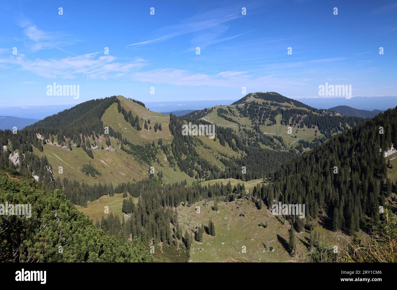 Wallberg,Bayern, Deutschland 27. September 2023: Hier der Blick auf den ...