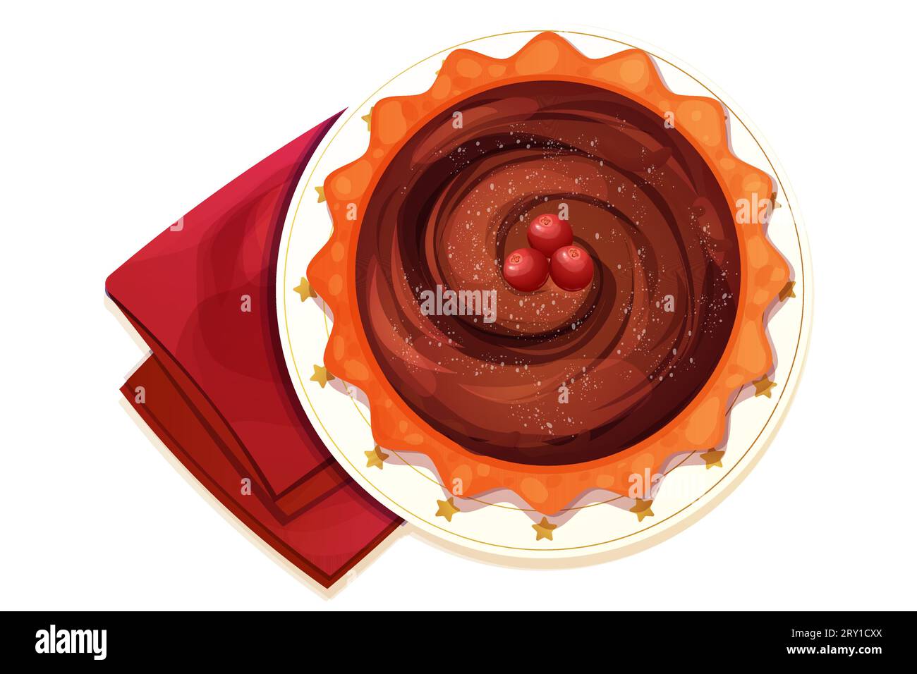 Cupcake Top View Vector