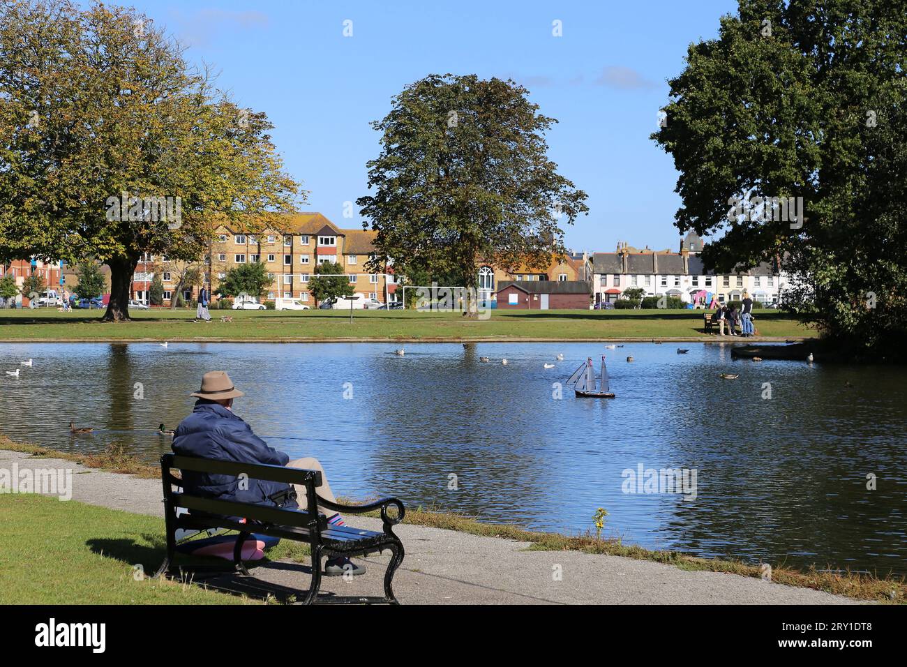 Boating Lake, Memorial Park, Dering Road, Herne Bay, Kent, England ...