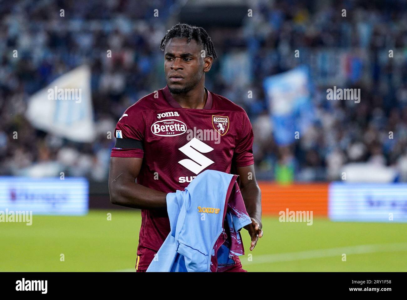 Duvan Zapata of Torino FC looks on during the Serie A Tim match between ...