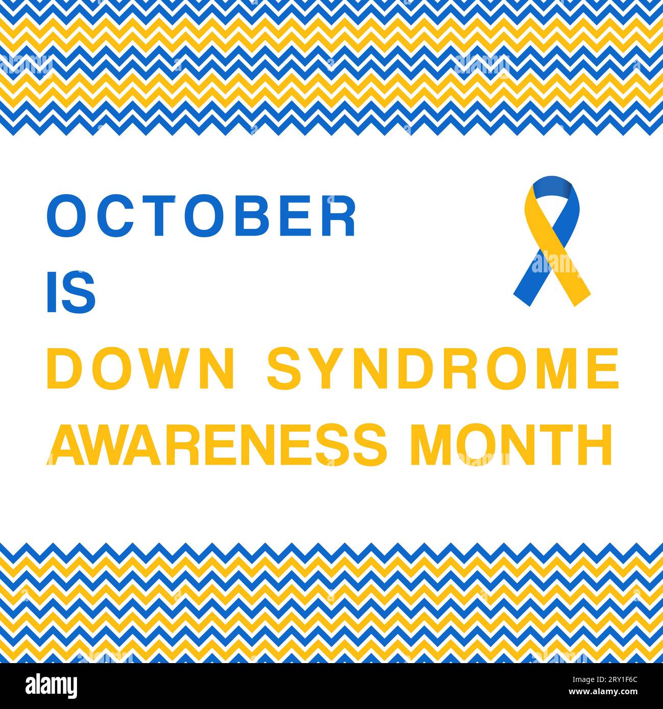 Down Syndrome Awareness Month in October. Social media announcement ...