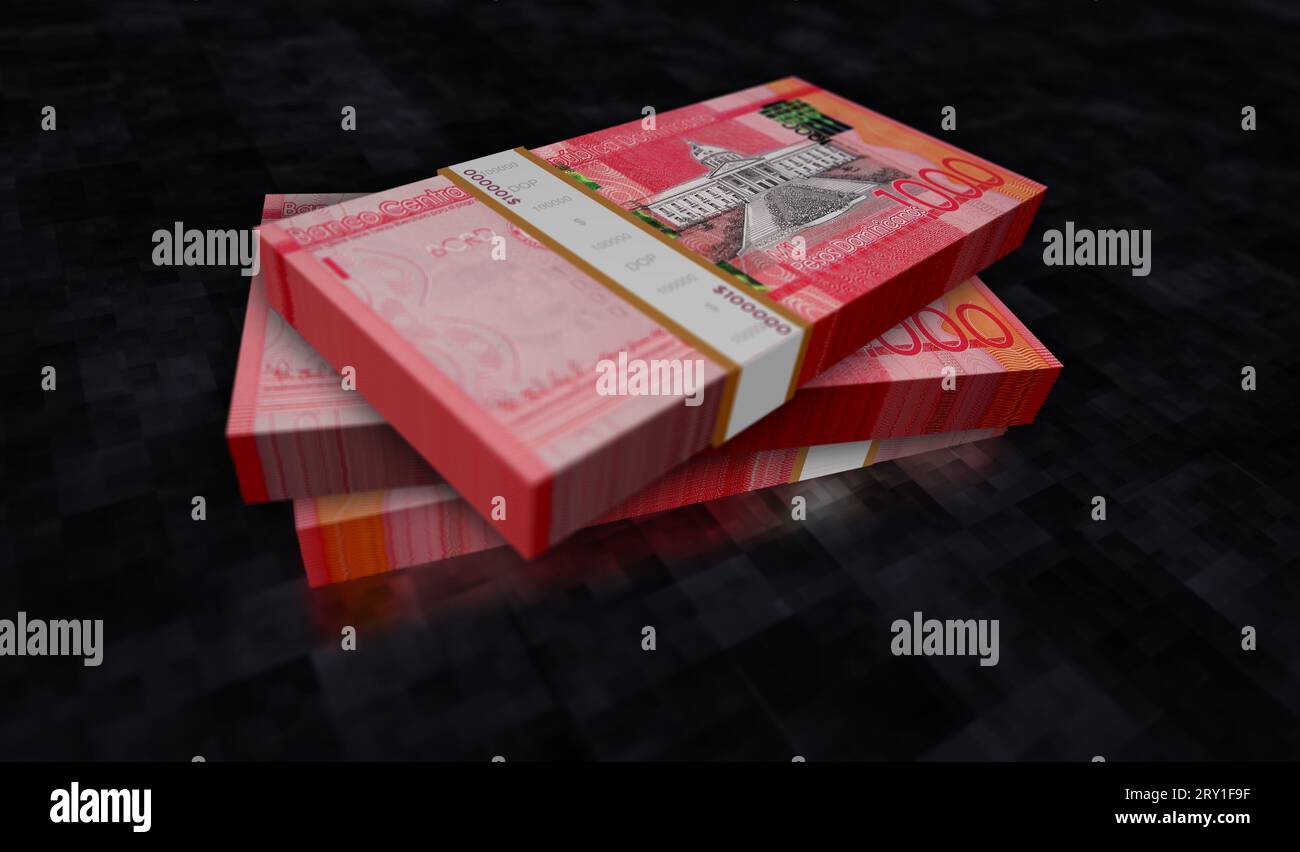 Dominican money Dominican Republic Peso money pack 3d illustration ...