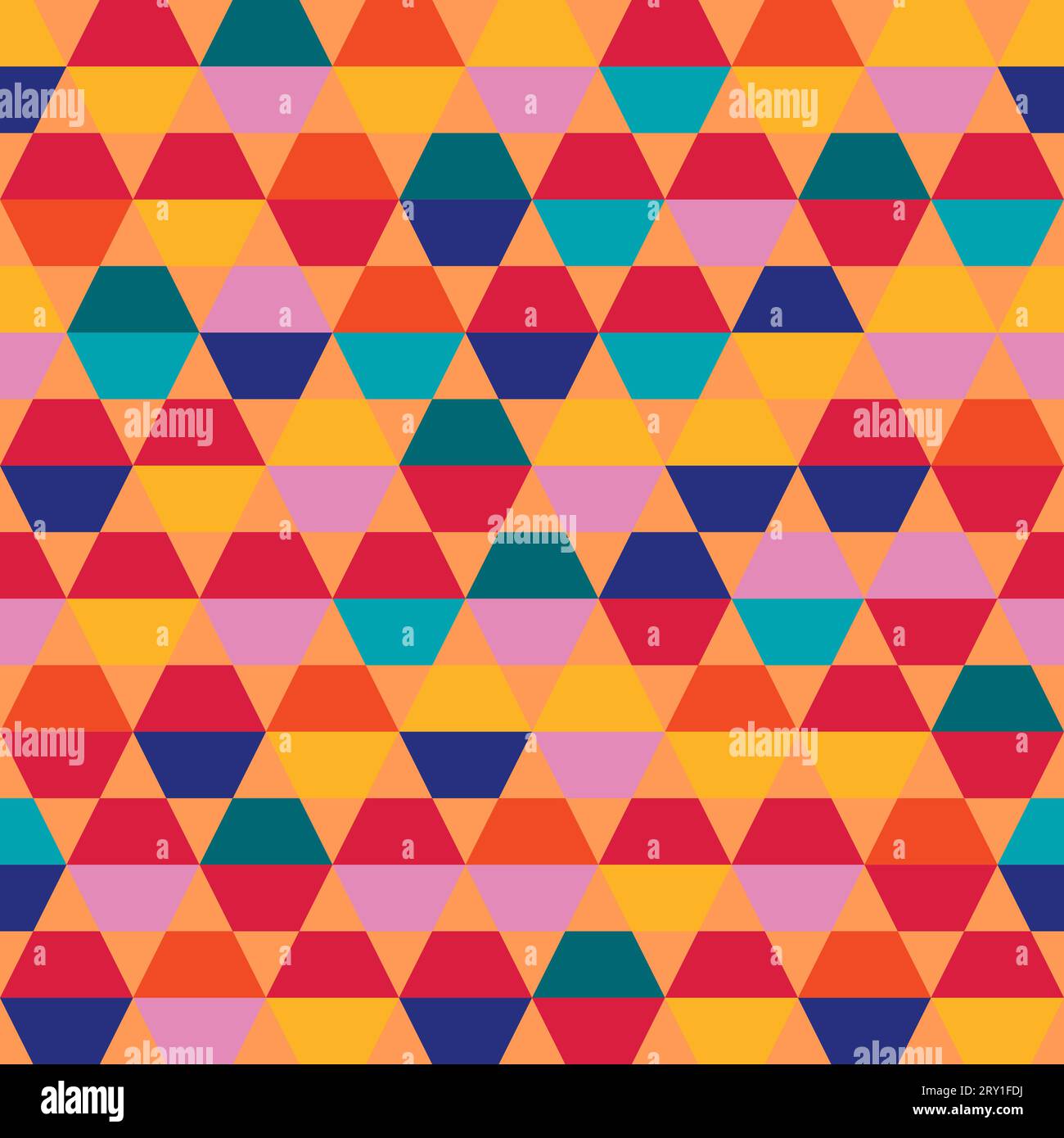 Seamless fashion pattern. Hexagon and triangle classic background ...
