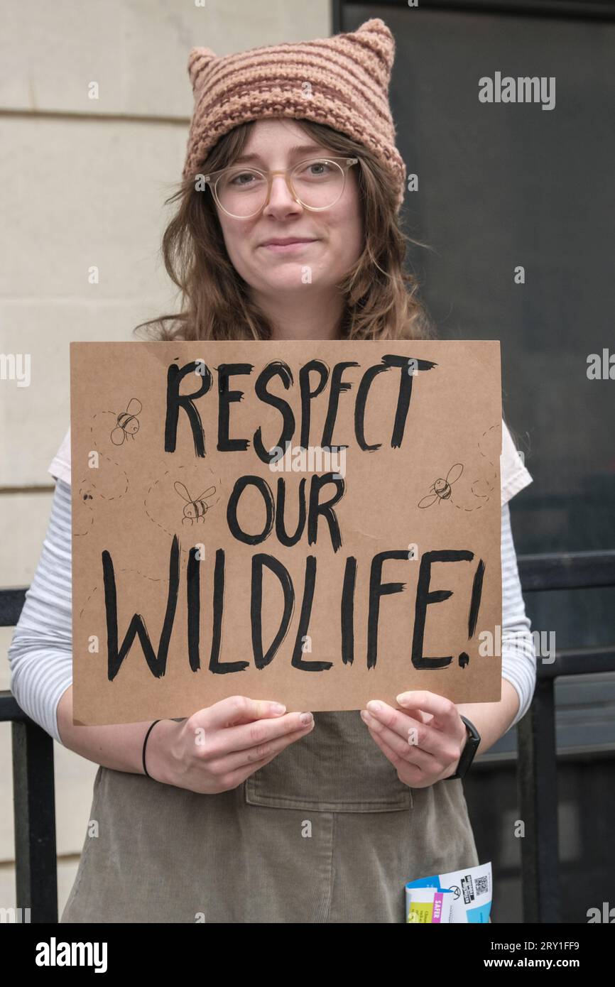 Bristol, UK. 28th Sept 2023. Environmental activists from many groups ...