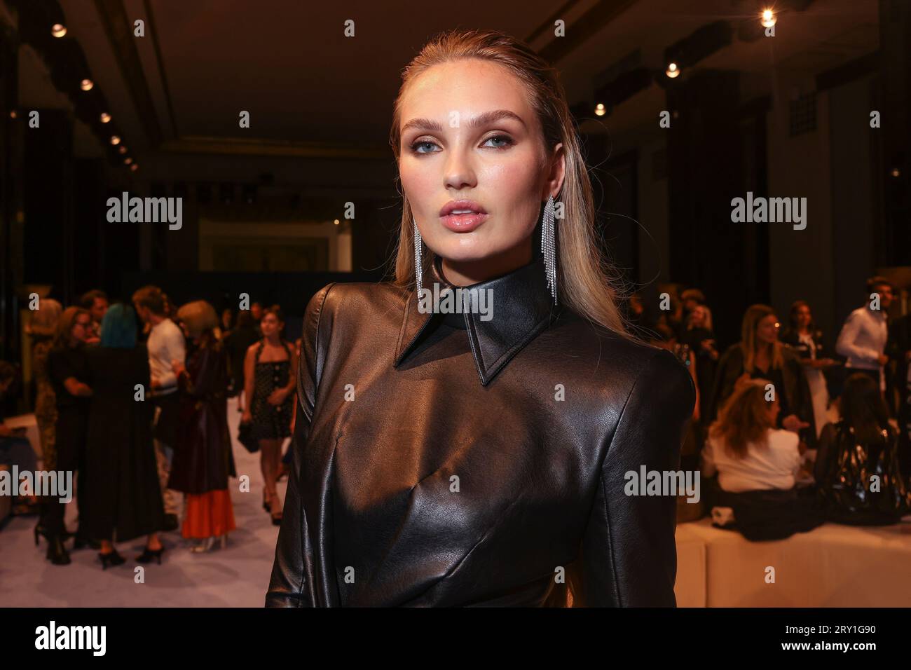Romee Strijd attends the Balmain Spring/Summer 2024 womenswear fashion ...