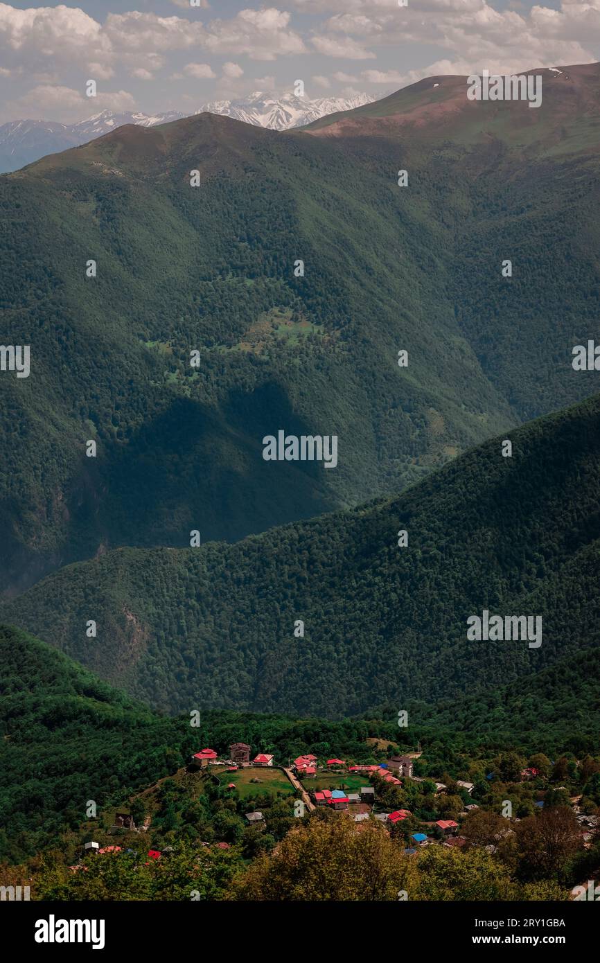 Small village in mountainside hi-res stock photography and images - Alamy