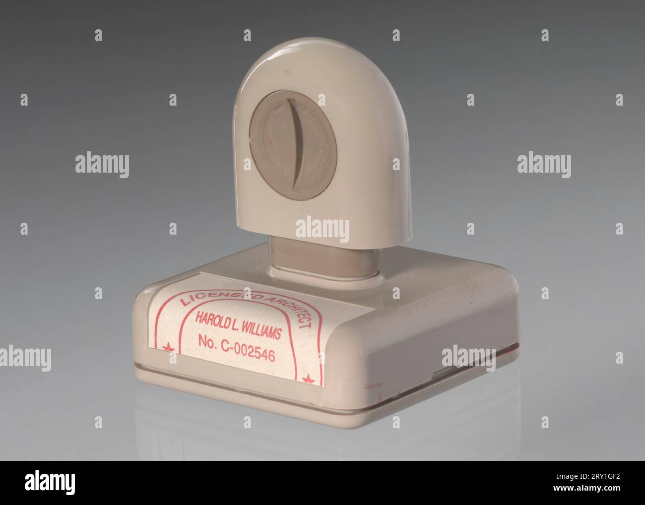 Name stamp for Harold L. Williams late 20th-early 21st century Stock ...