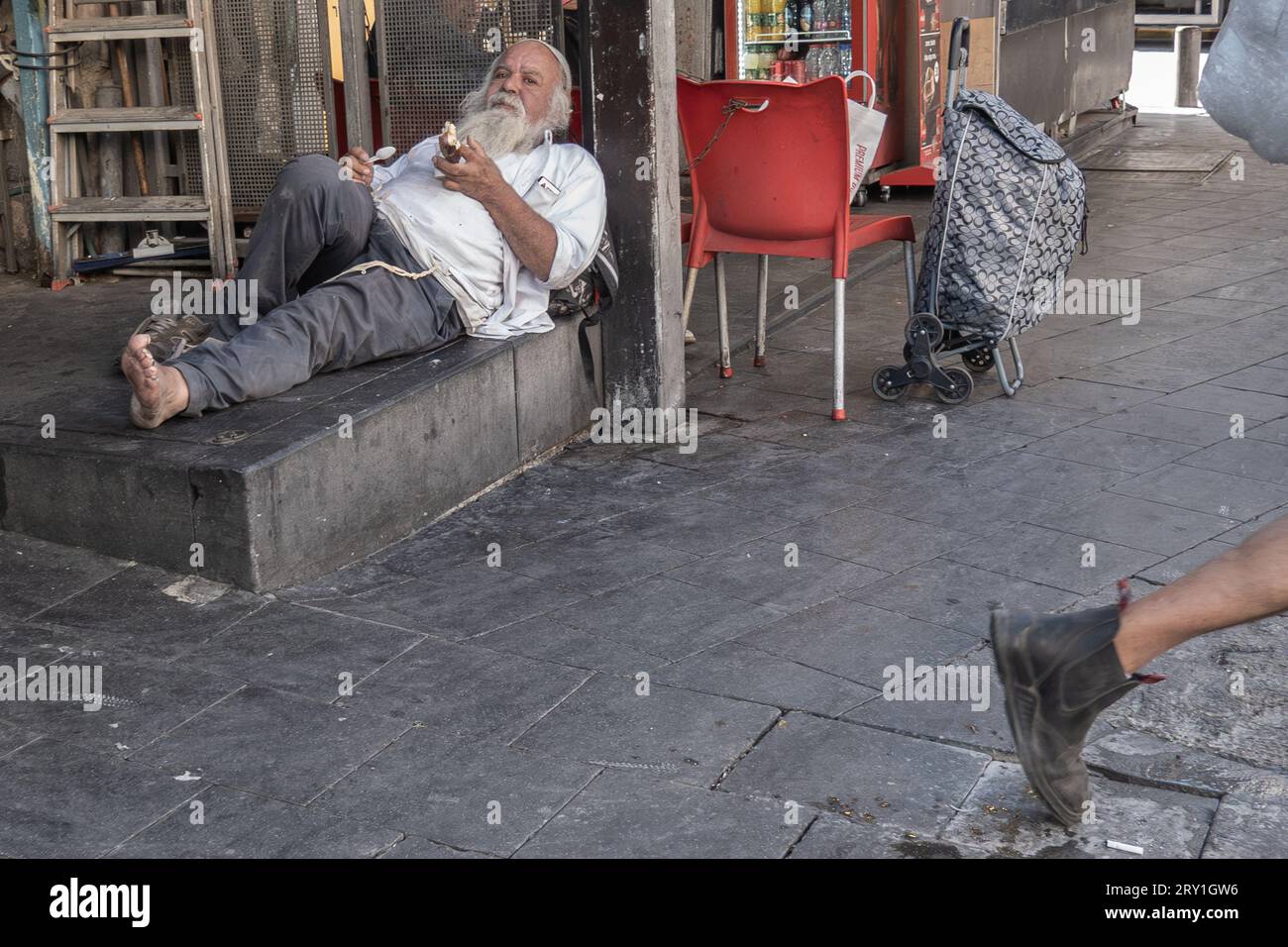 Jerusalem, Israel. 28th September, 2023. A street scene in the Shuk ...