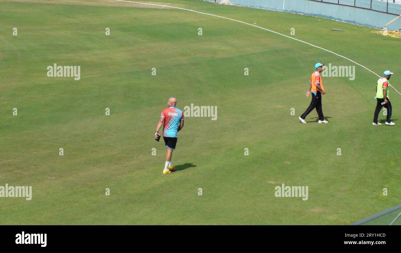 South Africa cricket great Herschelle Gibbs, coach of Kuwait team ...