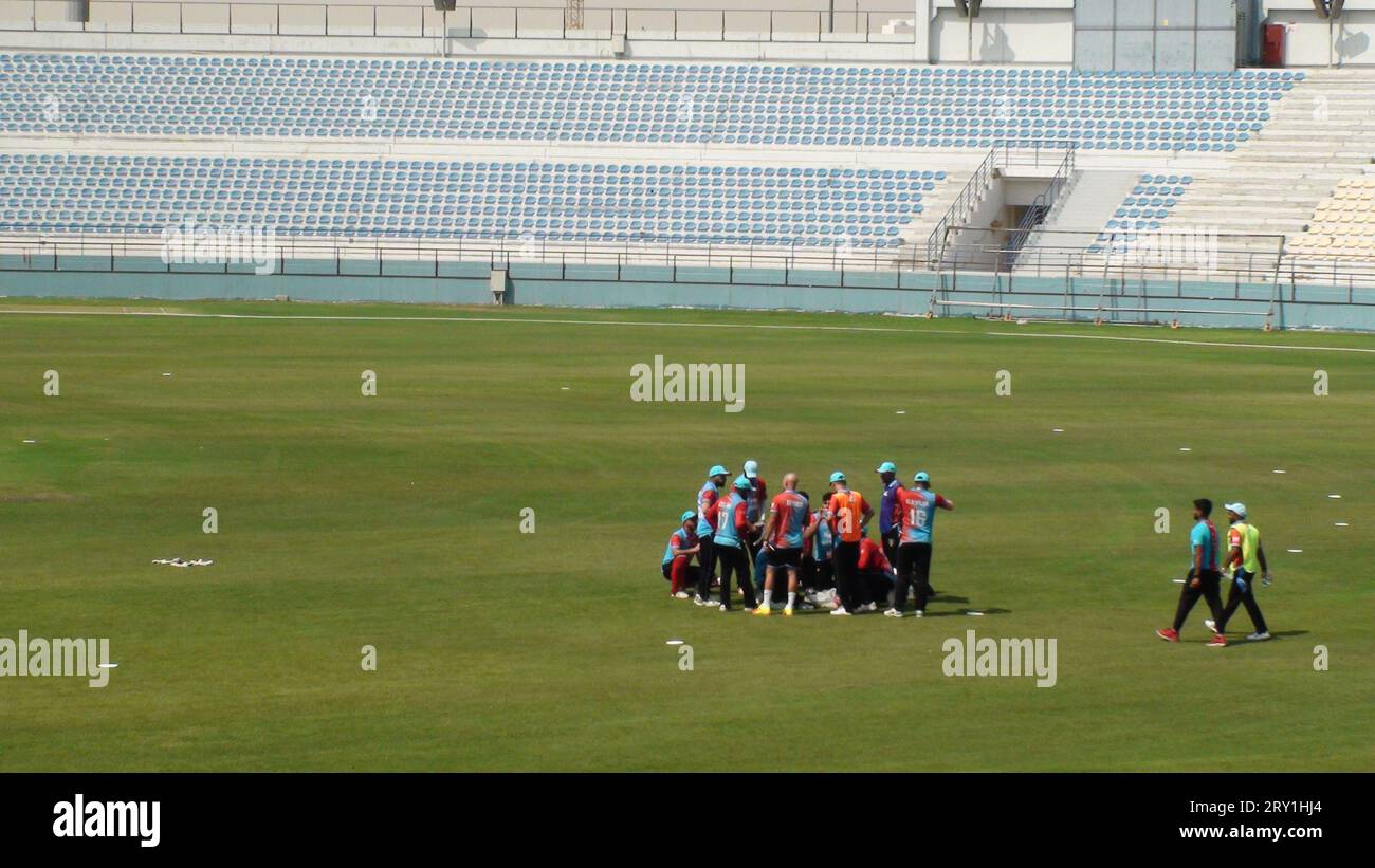 Kuwait players at the ICC Men's T20 World Cup Sub Regional Asia ...