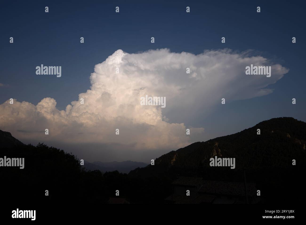 Clouds storm thunder Pyrenees Spain ES August 2023 Stock Photo - Alamy