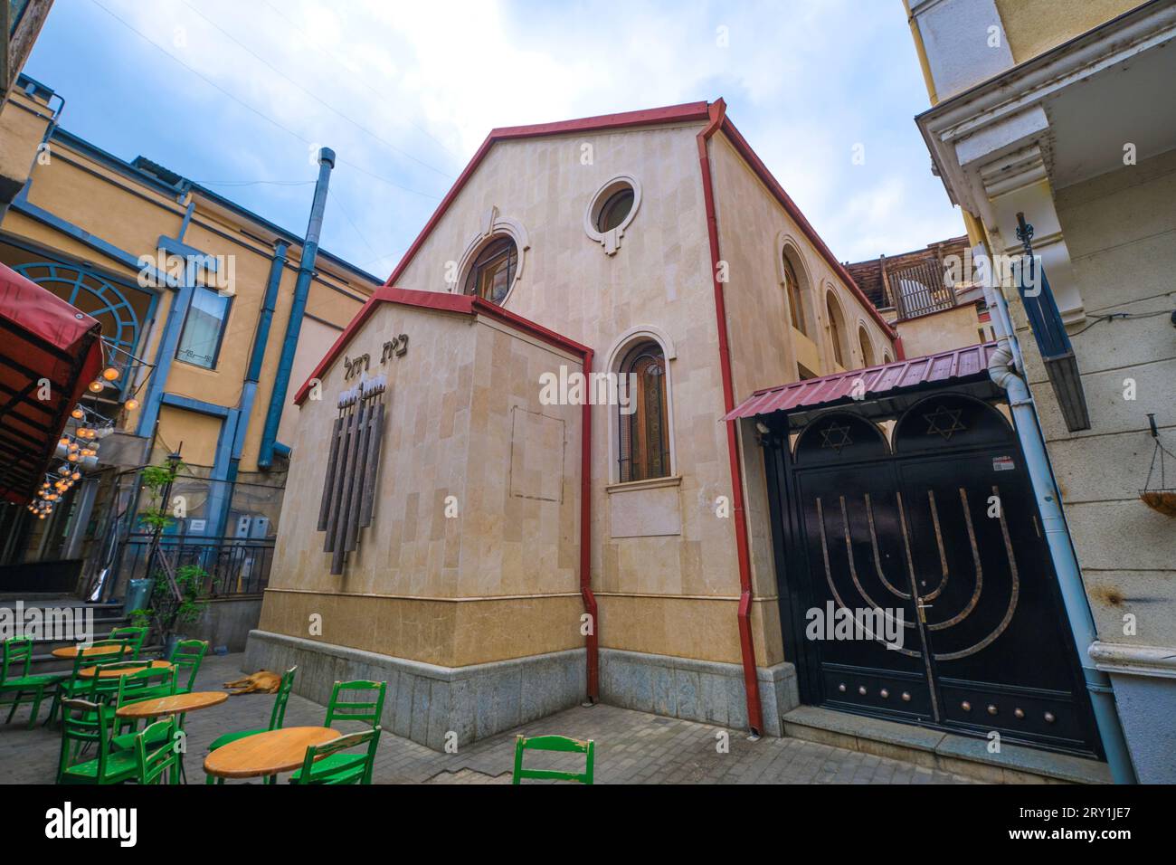 Exterior view of the Little Synagogue, built by the Tskhinvali Jews in ...