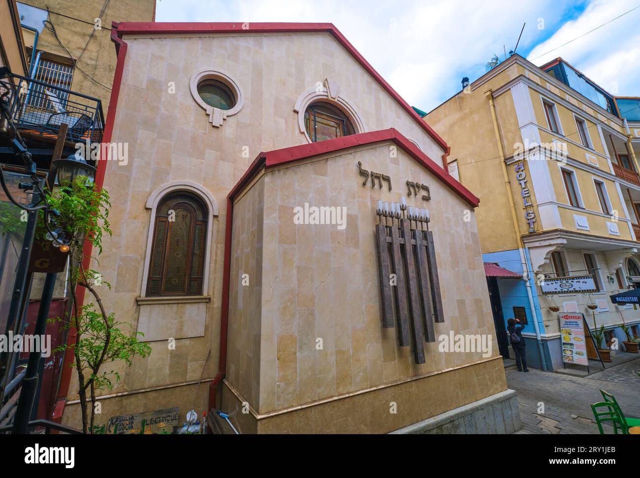Exterior view of the Little Synagogue, built by the Tskhinvali Jews in ...