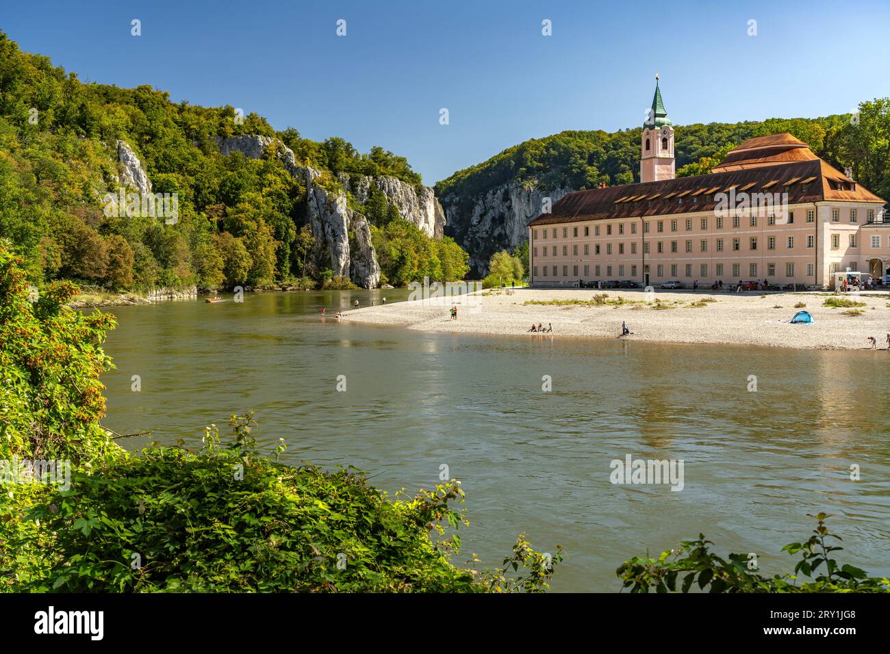 Benediktinerabtei Kloster Weltenburg an der Donau bei Weltenburg ...
